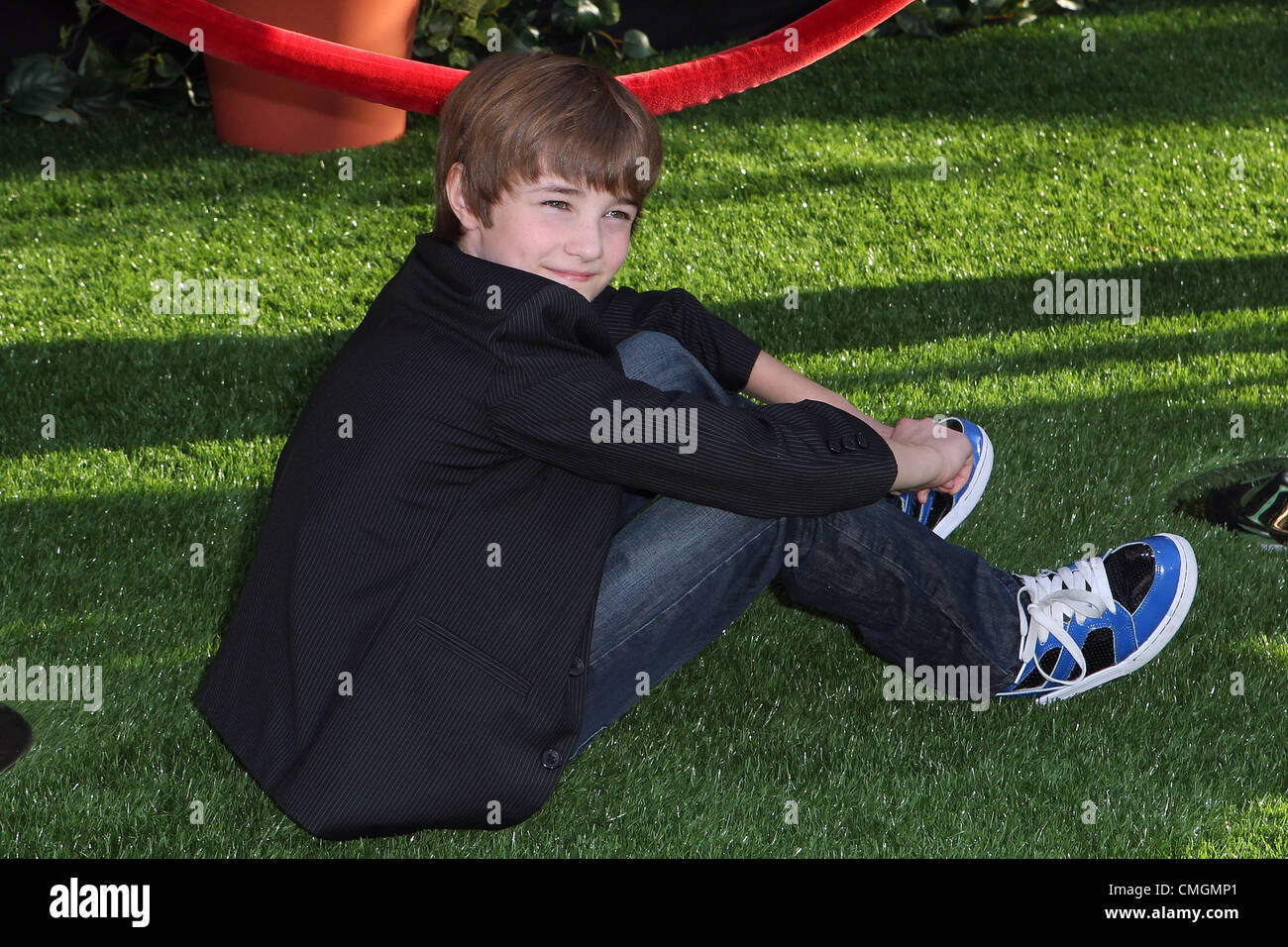 HOLLYWOOD, CA - AUGUST 6: CJ Adams arrives at the world premiere of ...