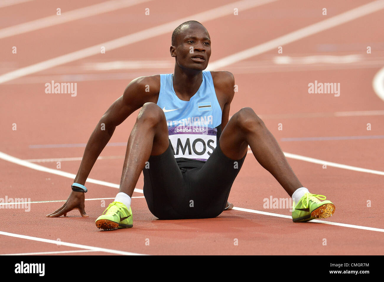 LONDON, ENGLAND - AUGUST 7, Nijel Amos of Botswana in the mens 800m ...
