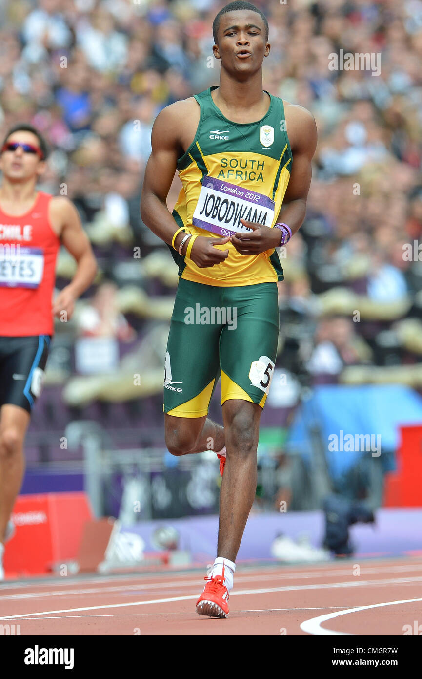 LONDON, ENGLAND - AUGUST 7, Anaso Jobodwana of South Africa in the mens ...