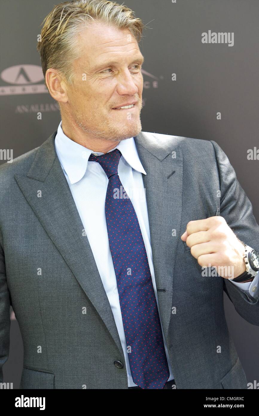 Aug. 8, 2012 - Madrid, Spain - Swedish Actor Dolph Lundgren attends the ...