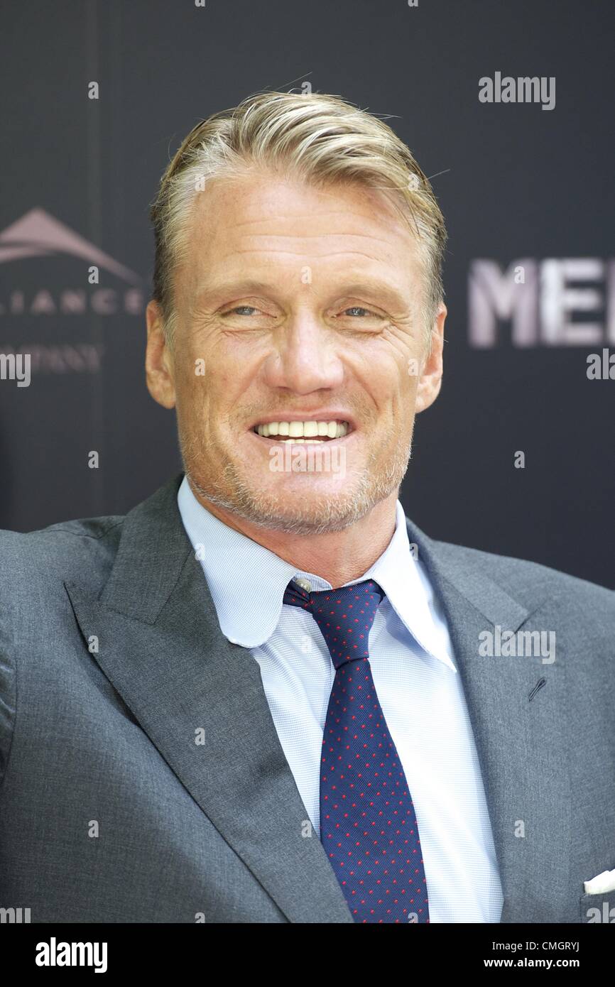 Aug. 8, 2012 - Madrid, Spain - Swedish Actor Dolph Lundgren attends the ...