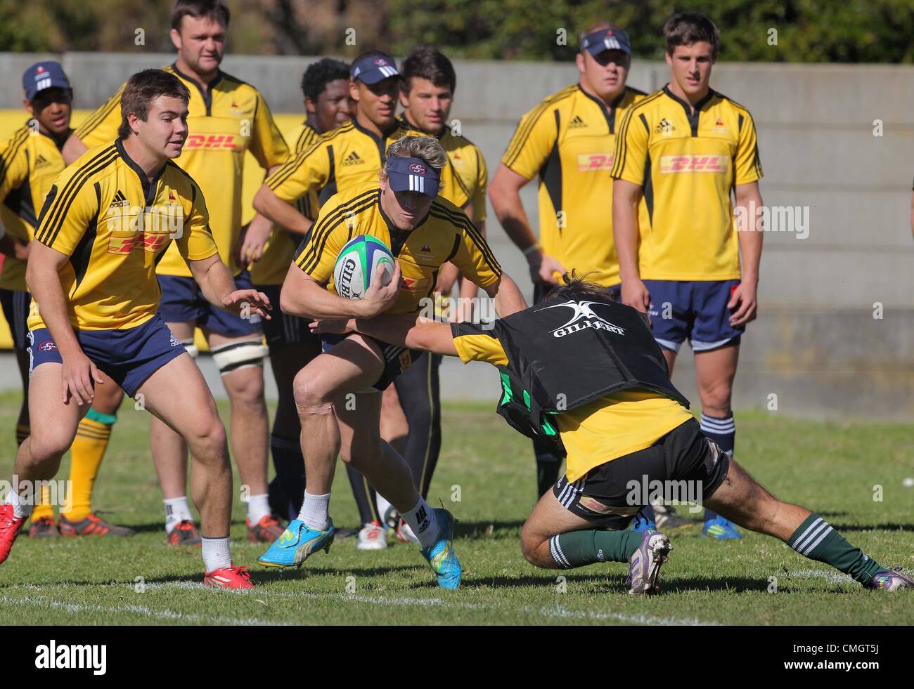 8th Aug 2012. CAPE TOWN, SOUTH AFRICA - AUGUST 08, Joe Pietersen during ...