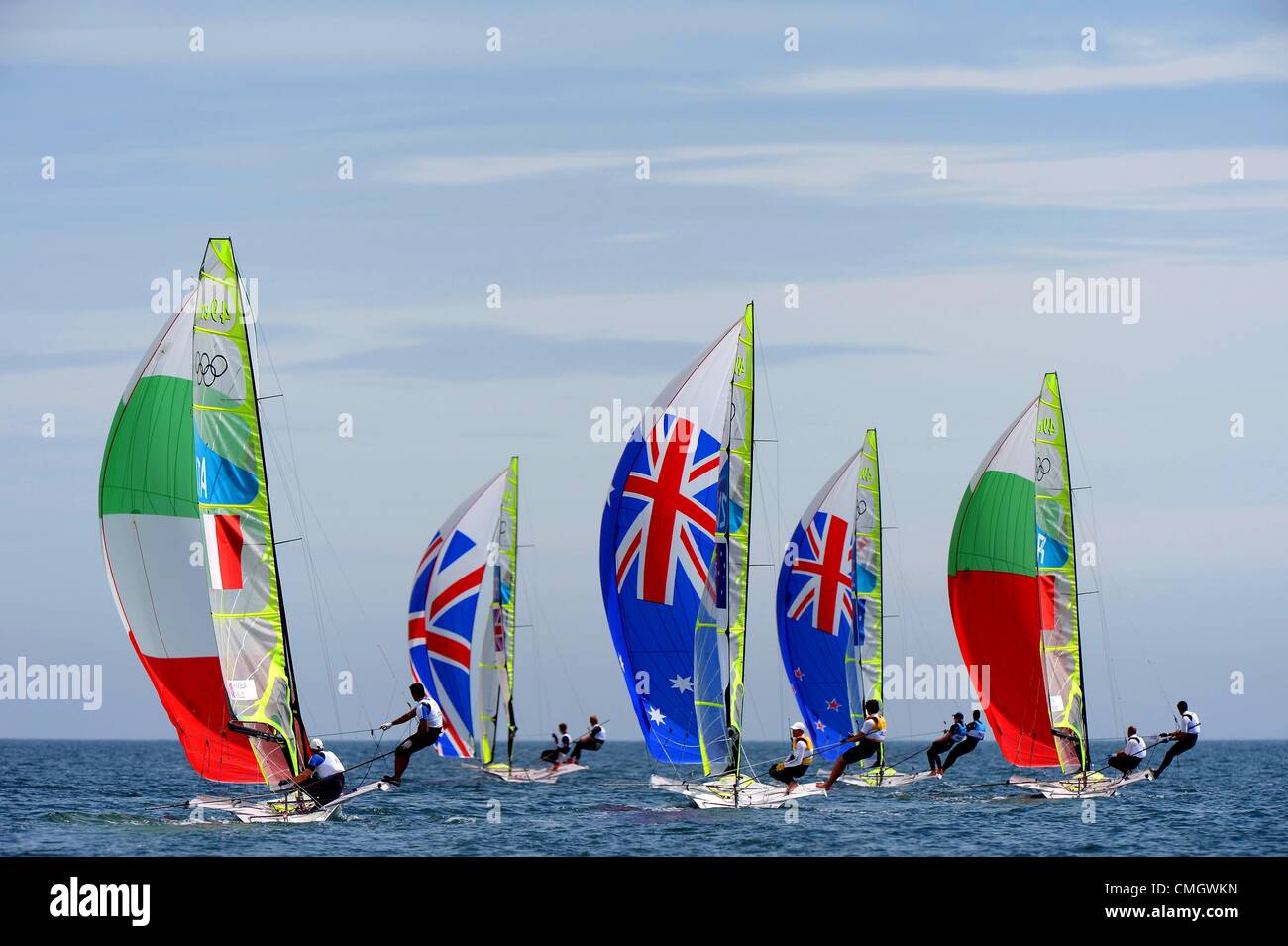 Olympic Sailing, action during the London 2012 Olympic Games at the ...