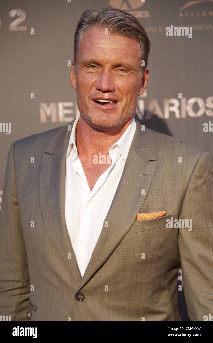 Aug. 8, 2012 - Madrid, Spain - Swedish Actor Dolph Lundgren attends ...