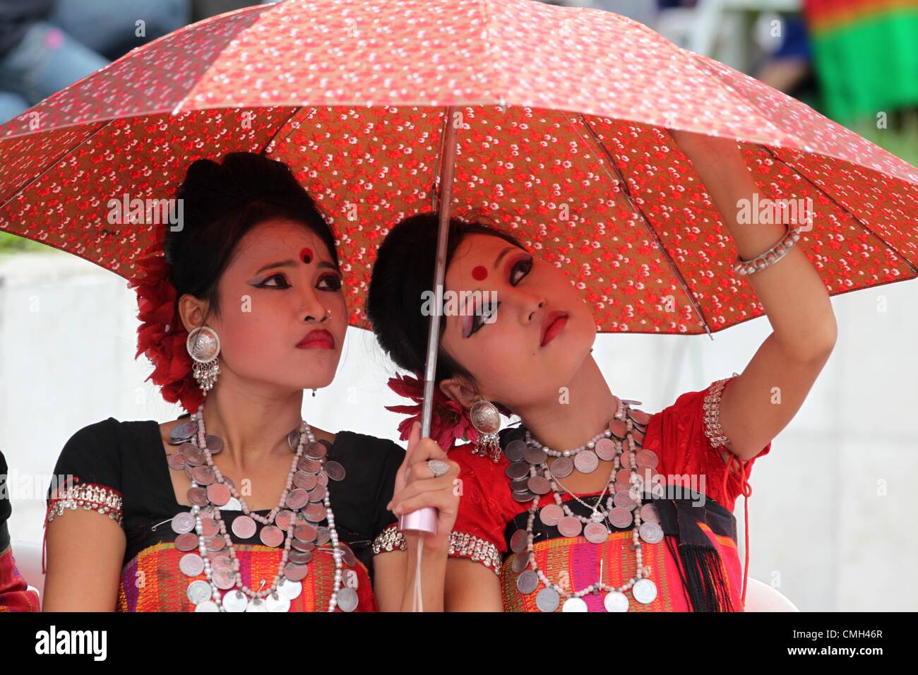 Aug. 9, 2012 - Dhaka, Bangladesh - Members of the indigenous community ...