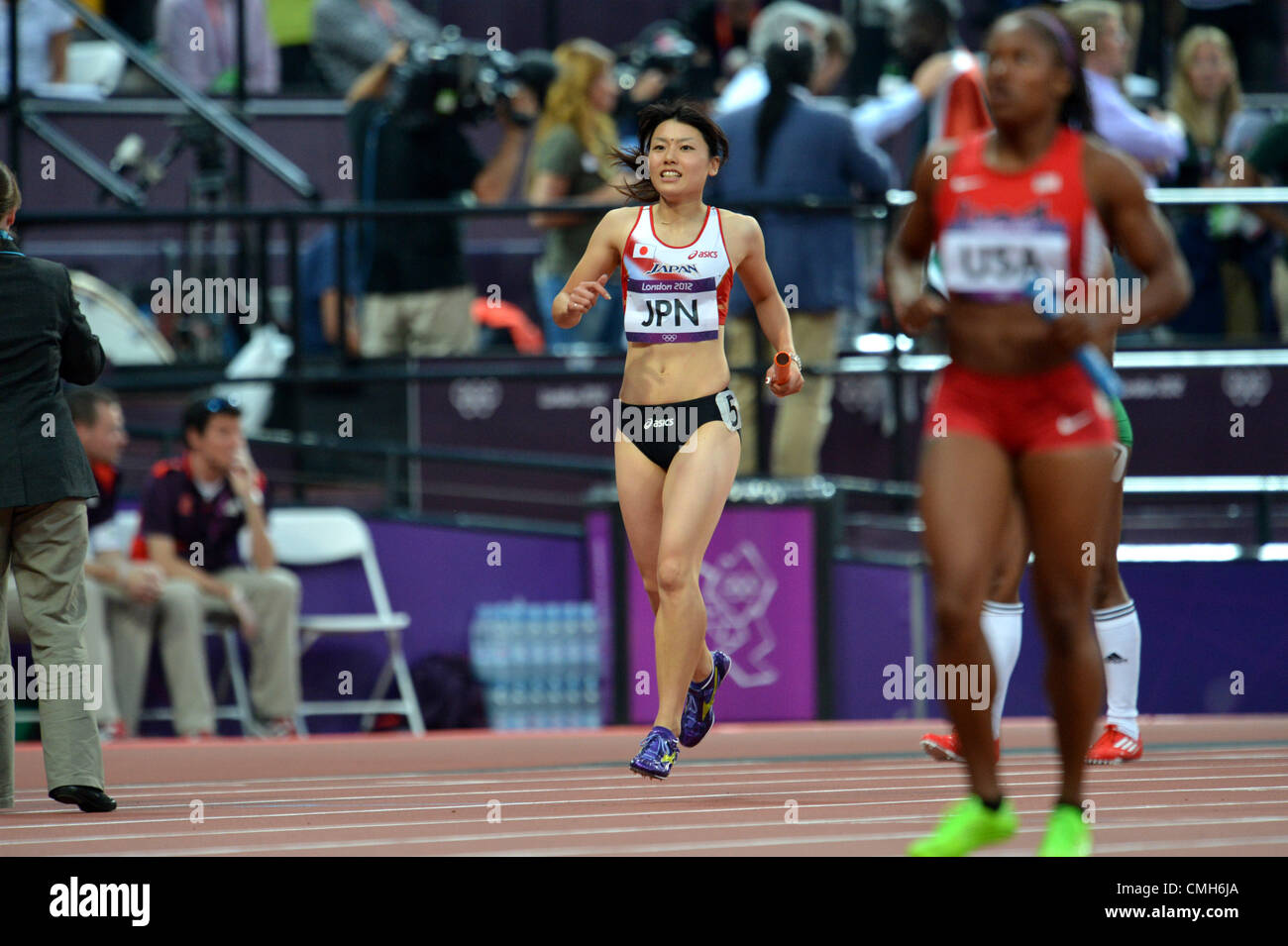 Yumeka Sano (JPN), AUGUST 9, 2012 - Athletics : Women's 4x100m Relay ...