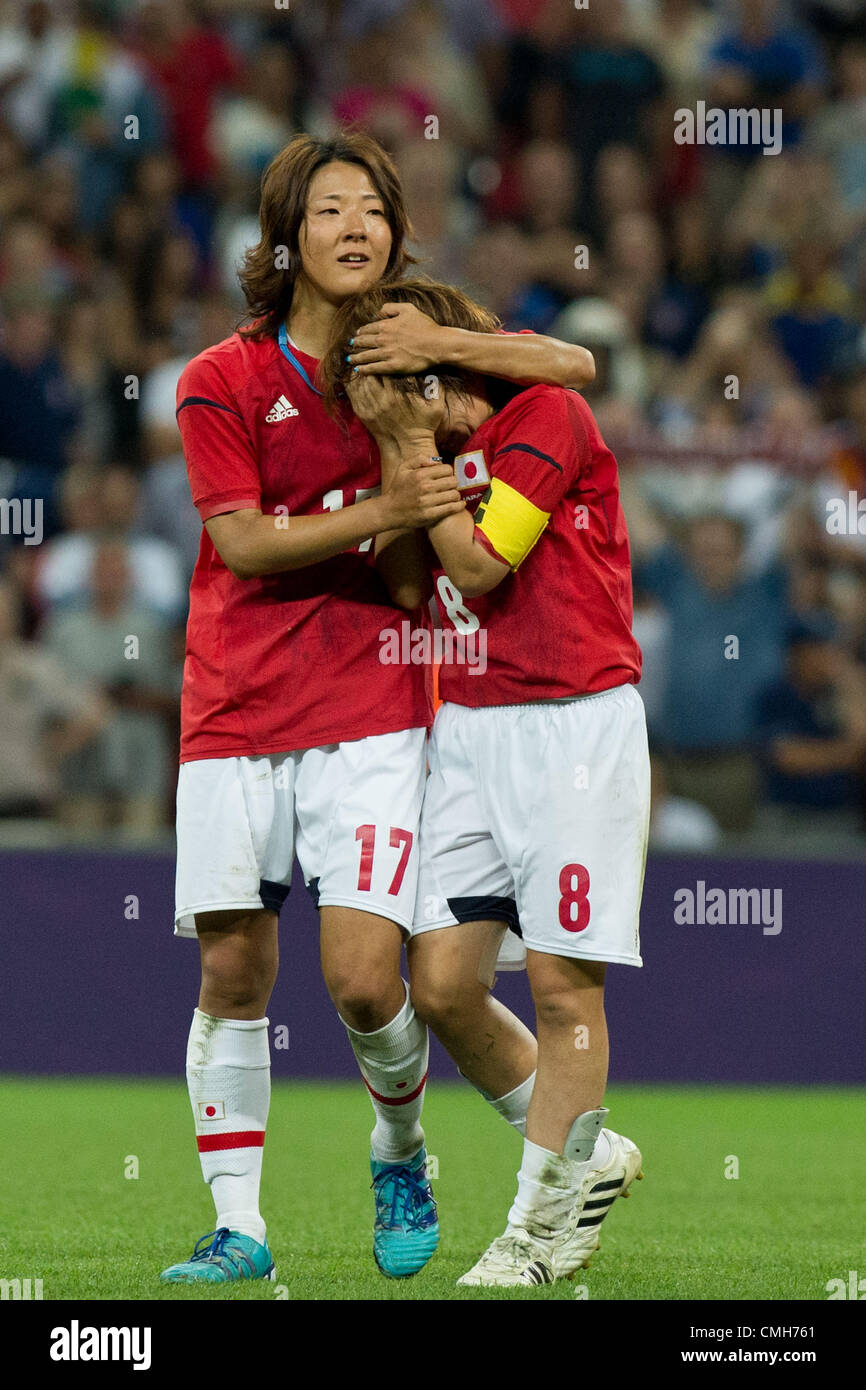(L-R) Yuki Ogimi, Aya Miyama (JPN), AUGUST 9, 2012 - Football / Soccer ...
