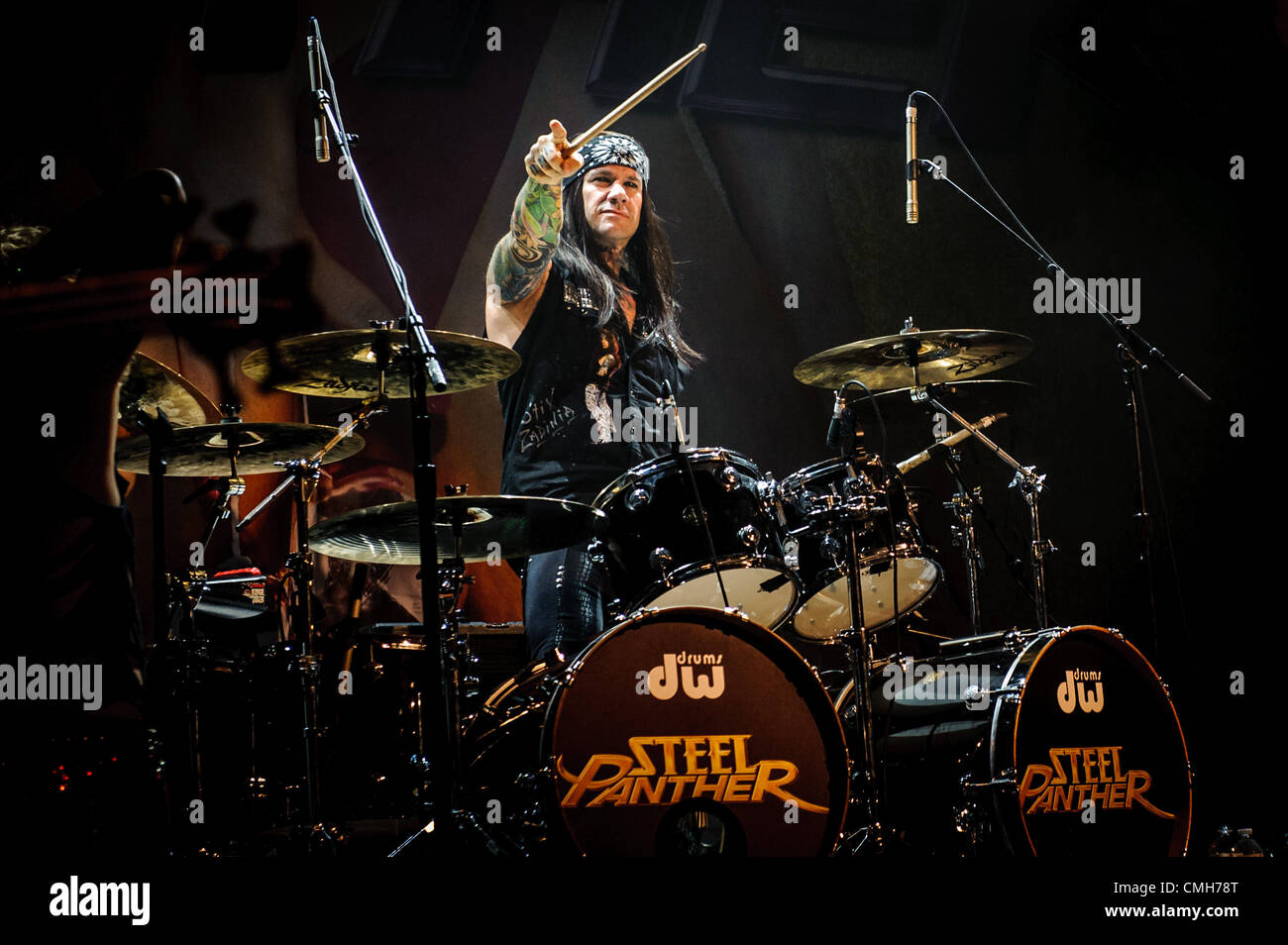 Aug. 9, 2012 - Toronto, Ontario, Canada - Drummer STIX ZADINIA of ...