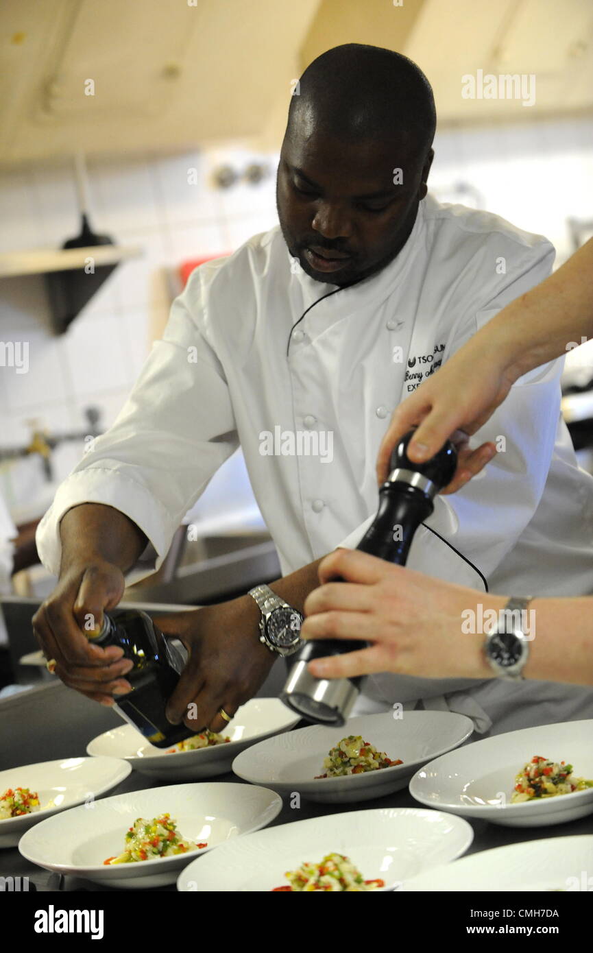 JOHANNESBURG, SOUTH AFRICA: South African chef Benny Masekwemang on ...