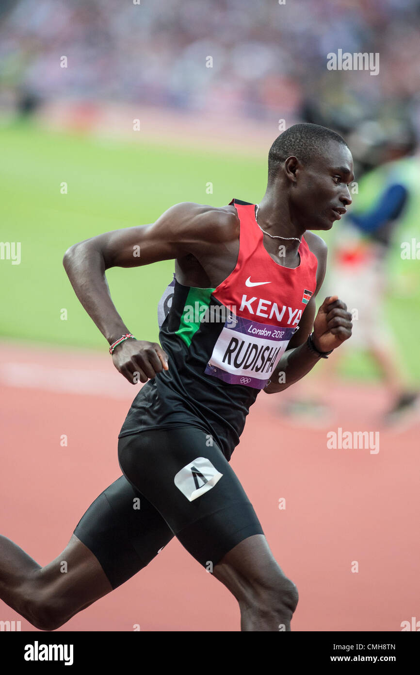9th Aug 2012. David Rudisha (KEN) winning the gold medal in world ...