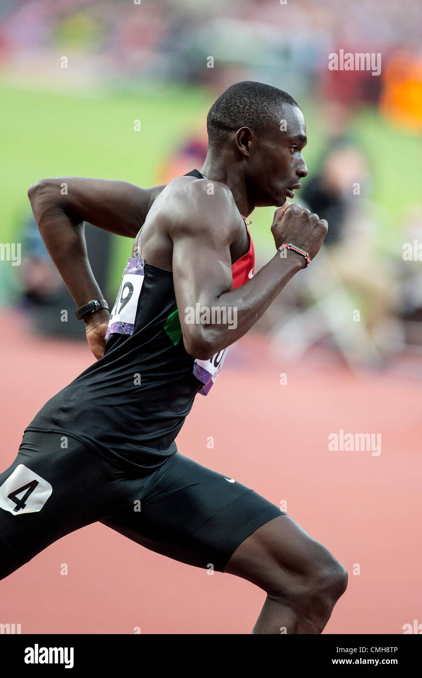 9th Aug 2012. David Rudisha (KEN) winning the gold medal in world ...