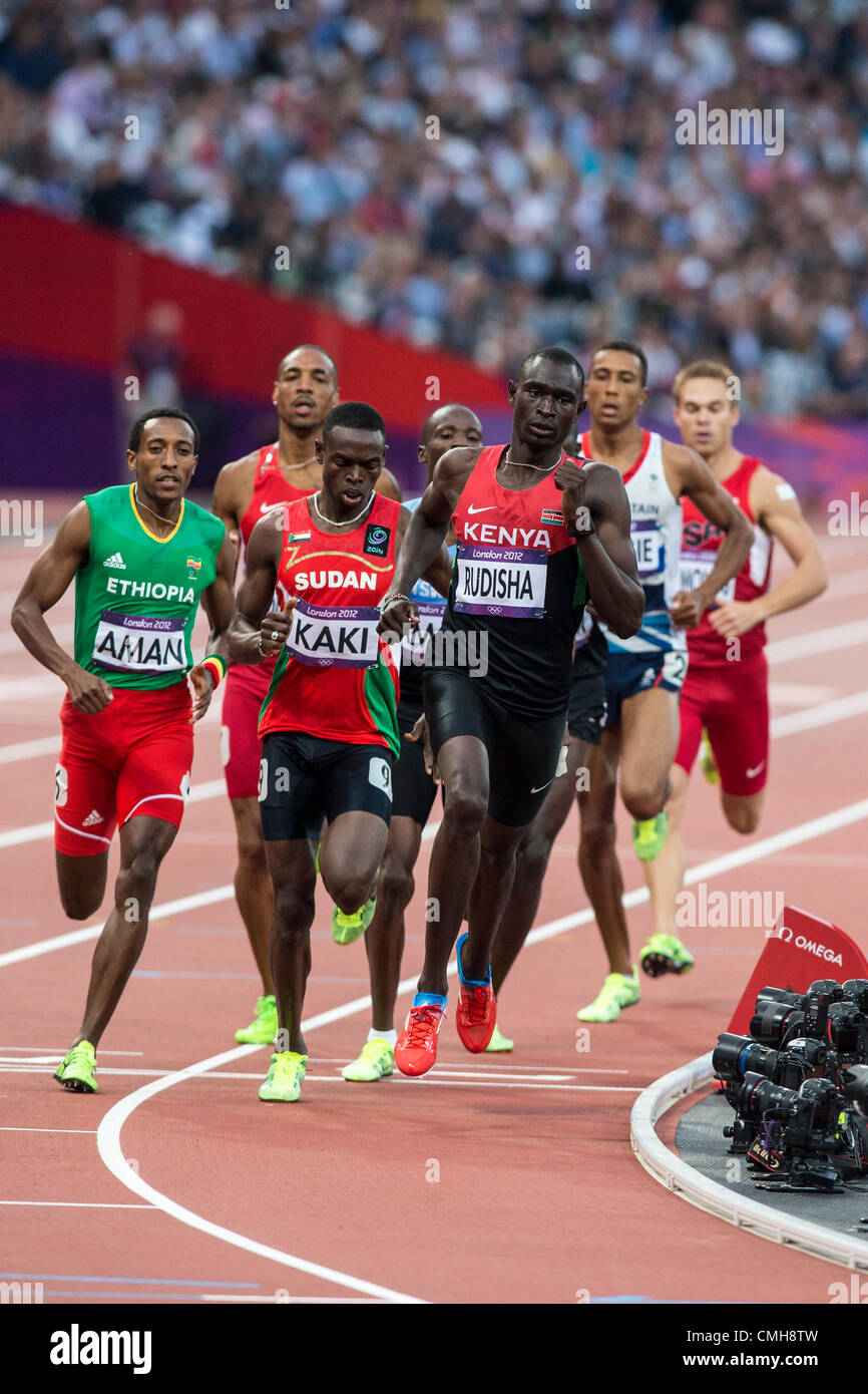 9th Aug 2012. David Rudisha (KEN) winning the gold medal in world ...