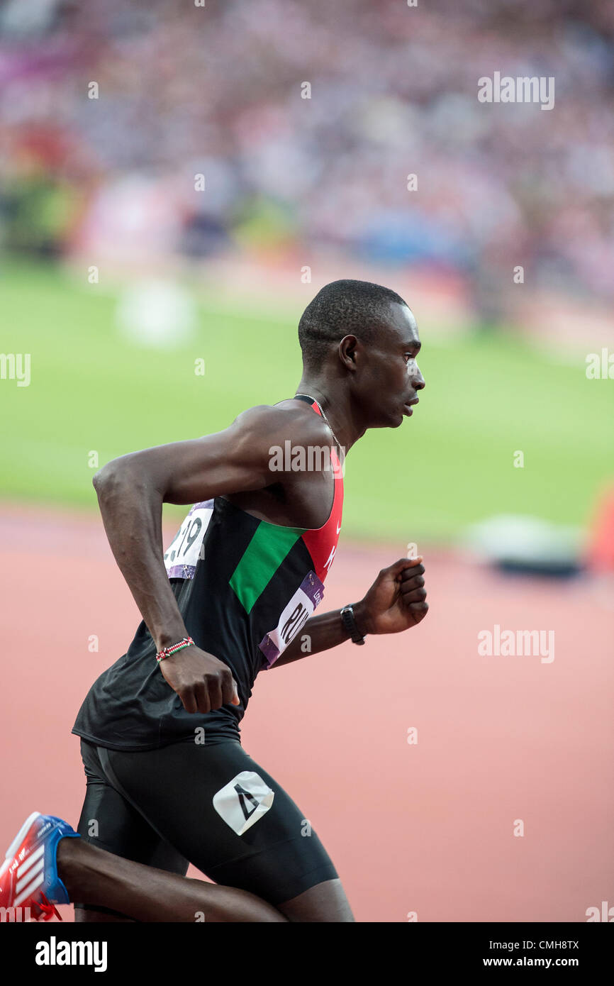 9th Aug 2012. David Rudisha (KEN) winning the gold medal in world ...