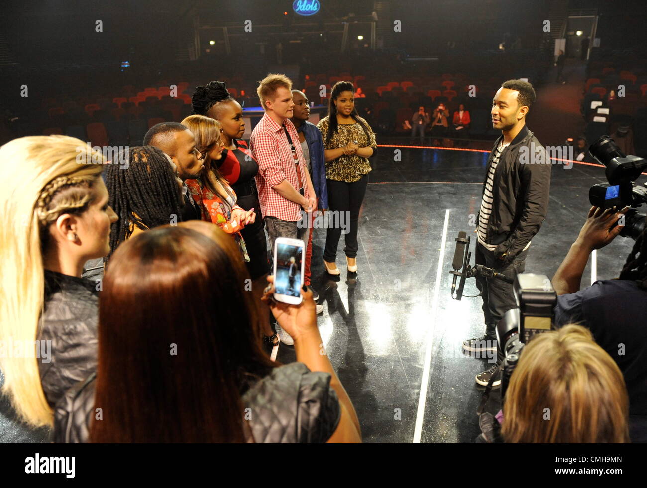 JOHANNESBURG, SOUTH AFRICA: American singer John Legend with the SA ...