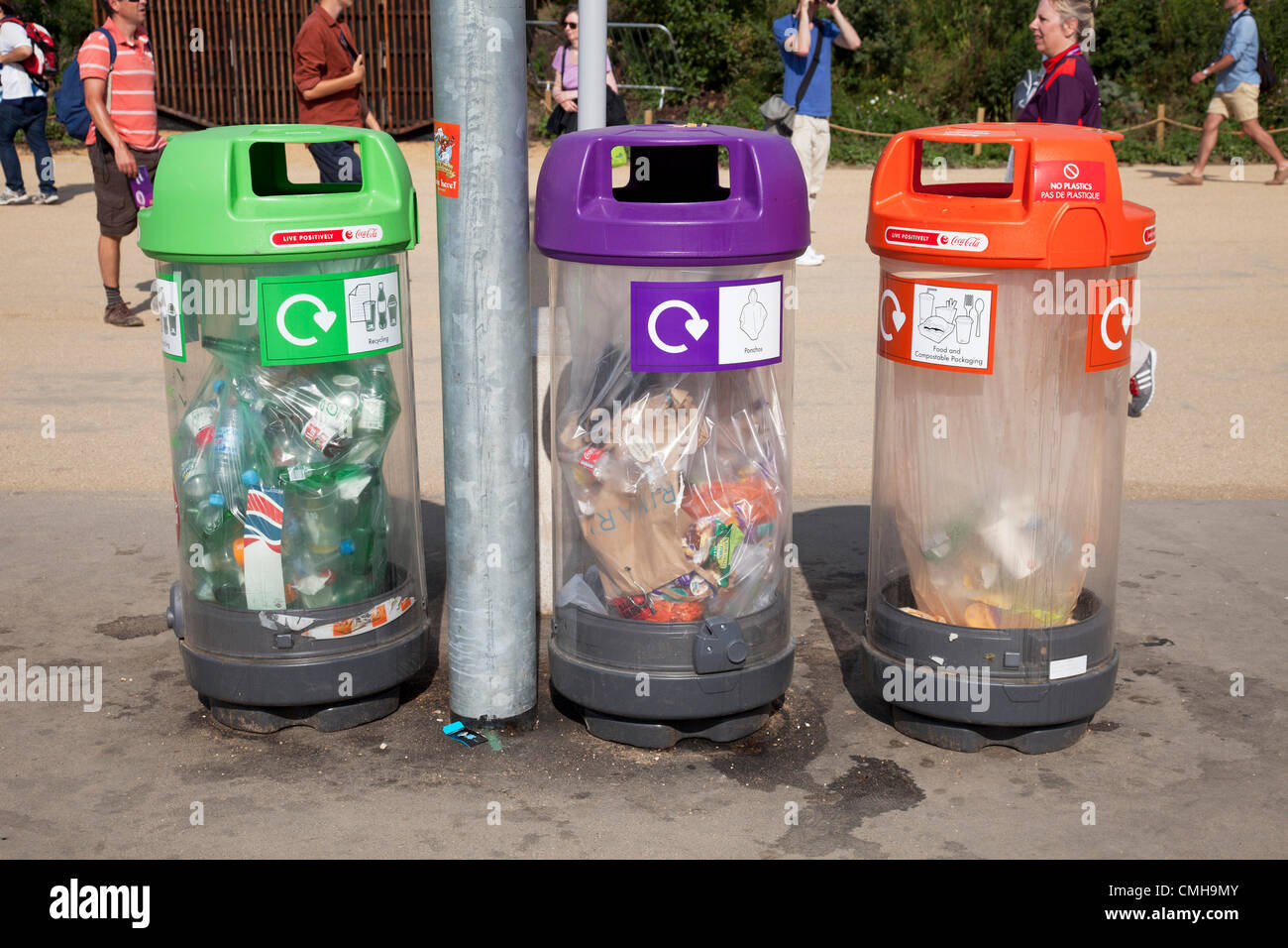 London, UK. Thursday 9th August 2012. London 2012 Olympic Games Park in ...
