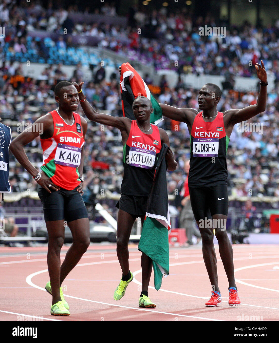 ABUBAKER KAKI DAVID LEKUTA RUDISHA & TIMOTHY KITUM 2012 OLYMPIC GAMES ...