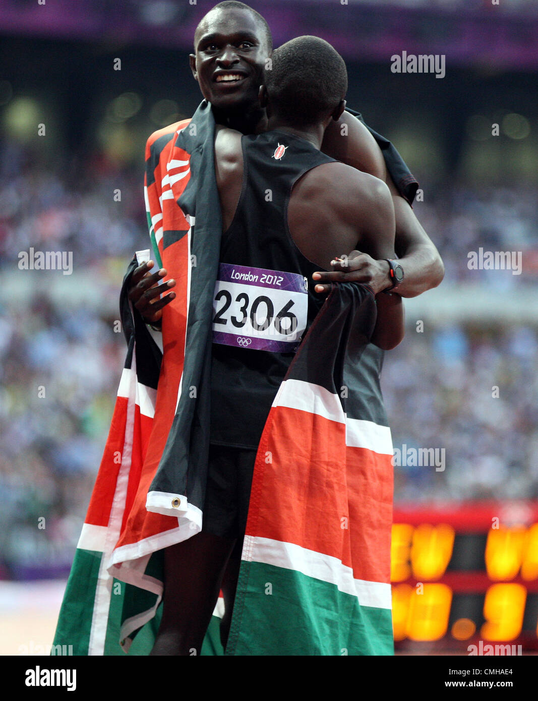 DAVID LEKUTA RUDISHA & TIMOTHY KITUM 2012 OLYMPIC GAMES Stock Photo - Alamy