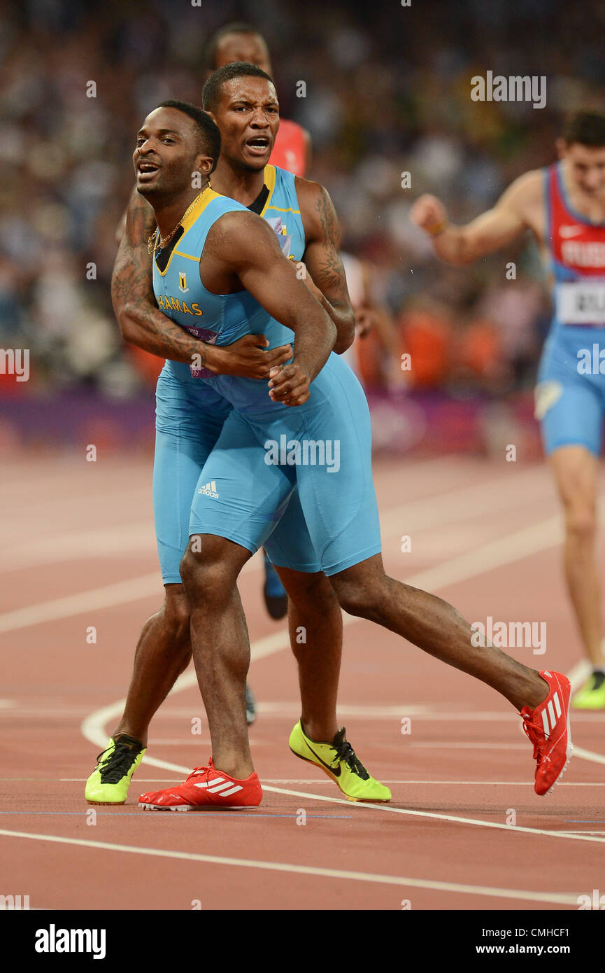 10th Aug 2012. LONDON, ENGLAND - AUGUST 10, Ramon Miller of Bahamas ...