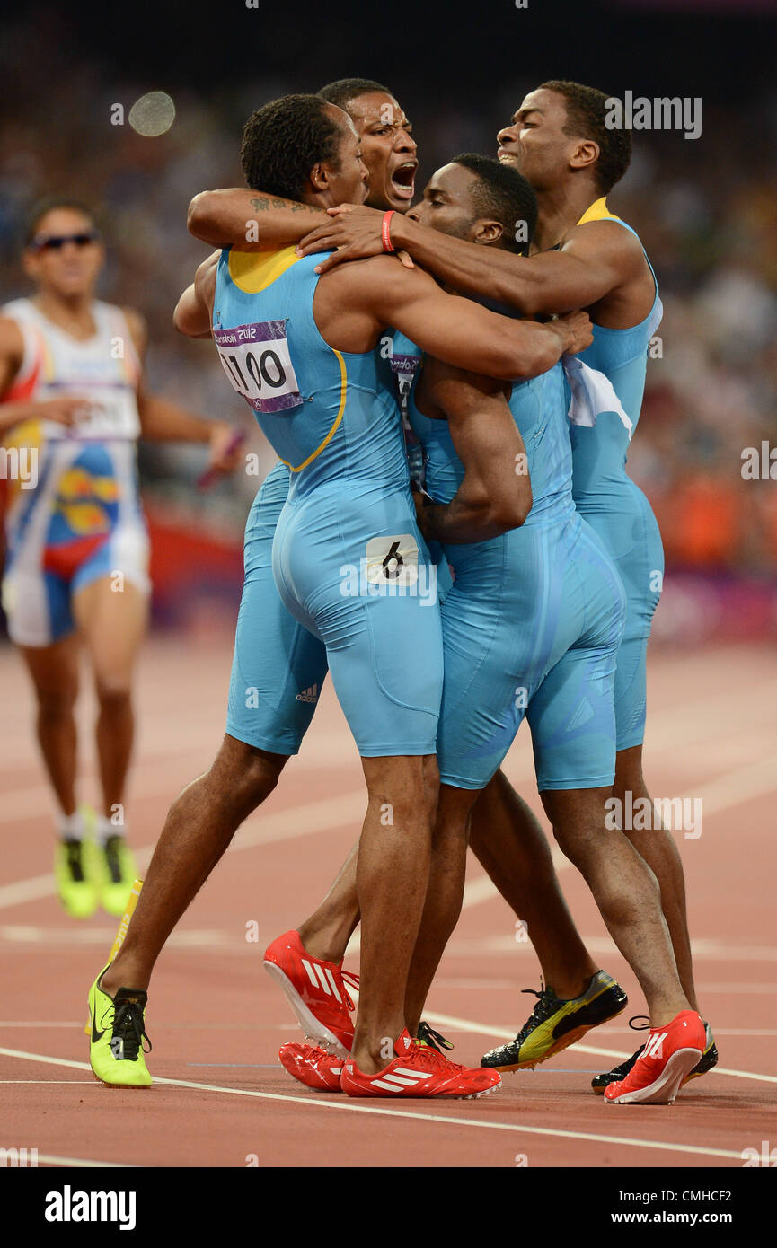 10th Aug 2012. LONDON, ENGLAND - AUGUST 10, Chris Brown, Demetrius ...