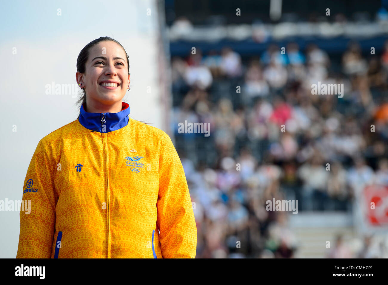 10th Aug 2012. 10.08.2012 London, England. Mariana Pajon (COL) wins the ...