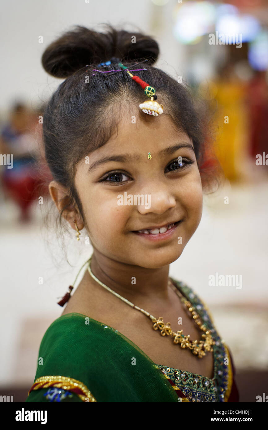Aug. 10, 2012 - Phoenix, Arizona, U.S - A girl dressed as Radha during ...