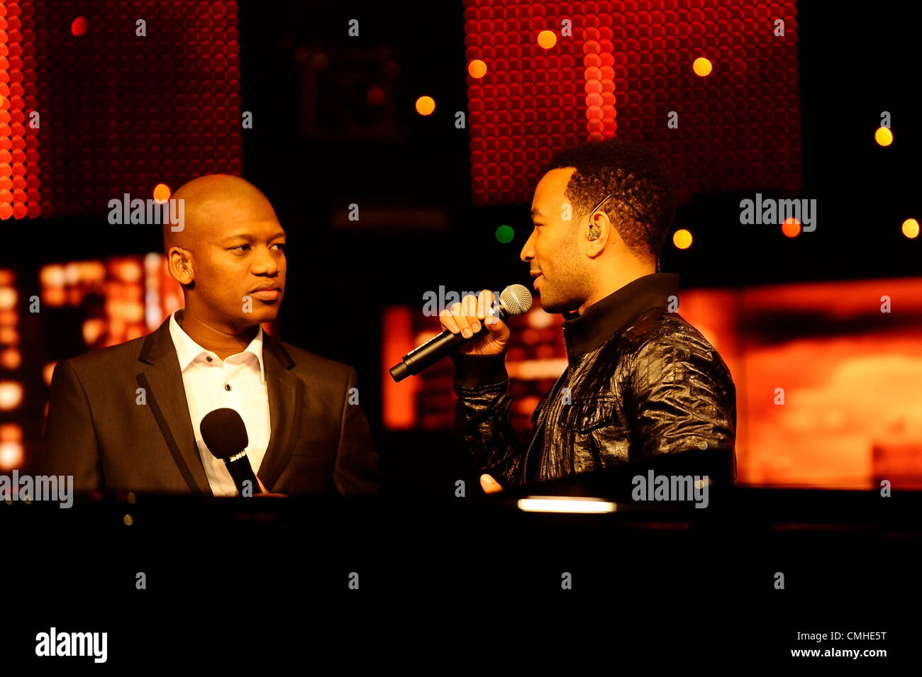10th Aug 2012. JOHANNESBURG, SOUTH AFRICA: American singer John Legend ...