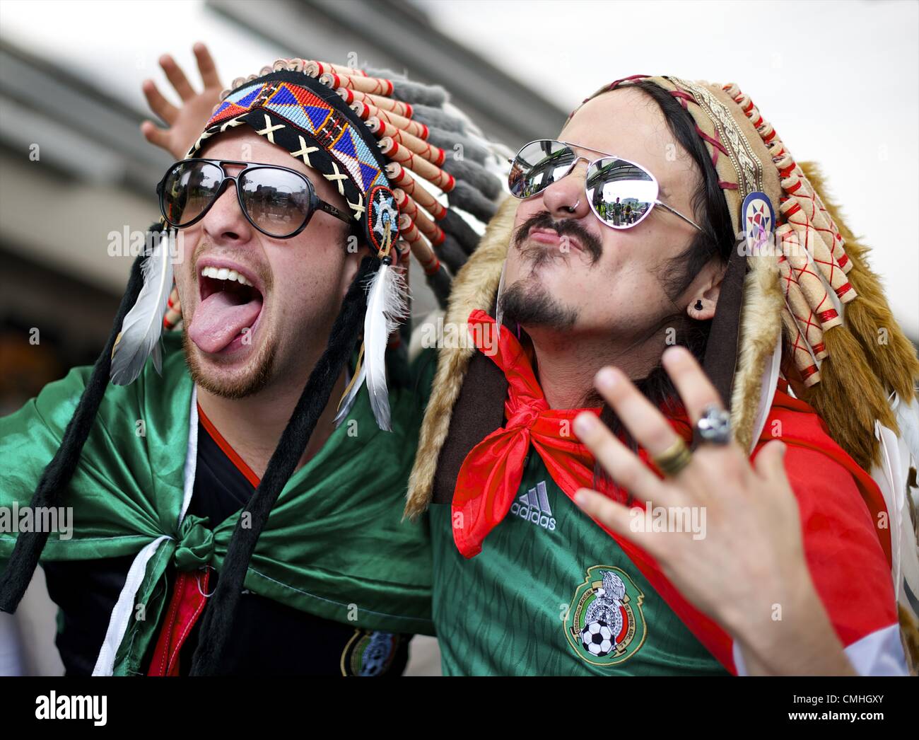 Aug. 11, 2012 - London, England, United Kingdom - Mexican fans RODRIGO ...