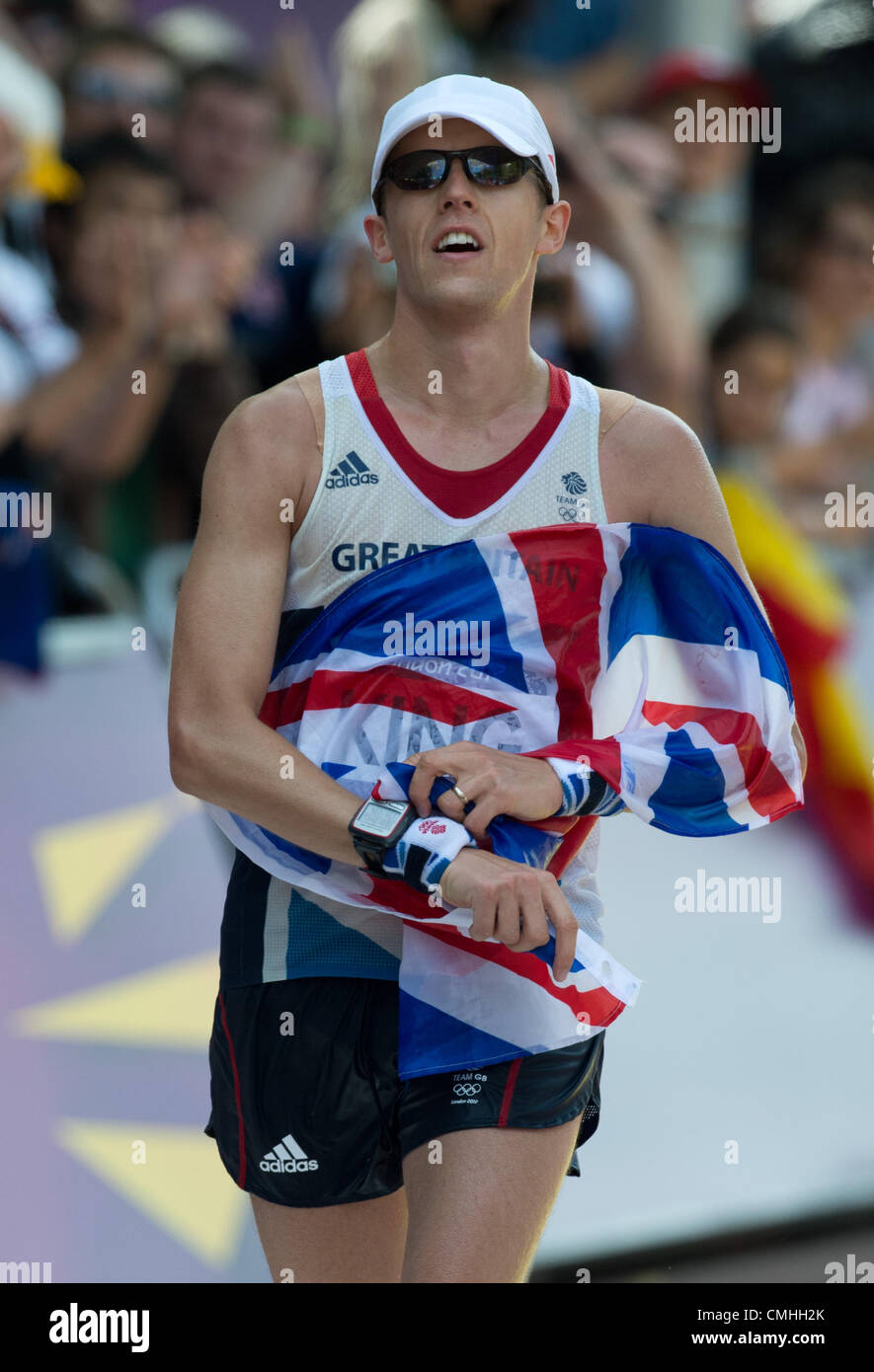 11.08.2012. London England. last placed Dominic King of Great Britain ...