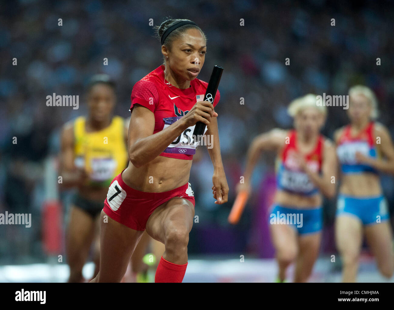 Womens 4 x 400m relay hi-res stock photography and images - Alamy