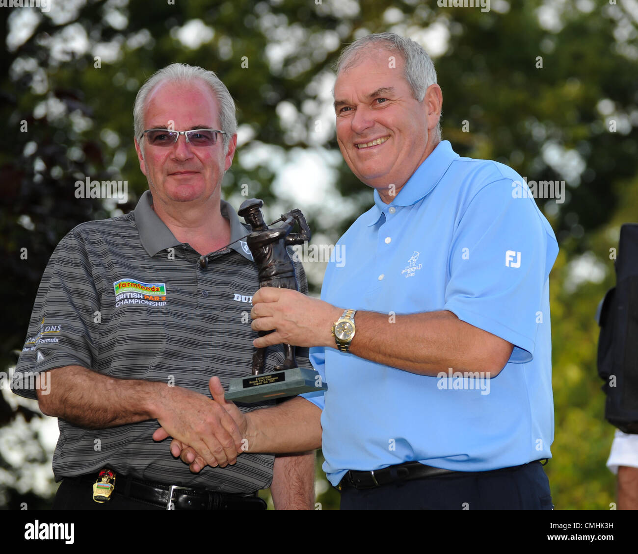 11.08.2012. Coventry, England. David J Russell pictured receiving his ...
