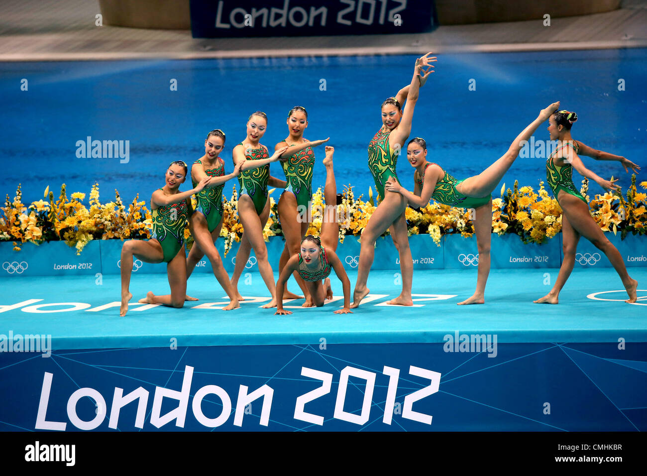 Men's synchronized swimming team hi-res stock photography and images ...