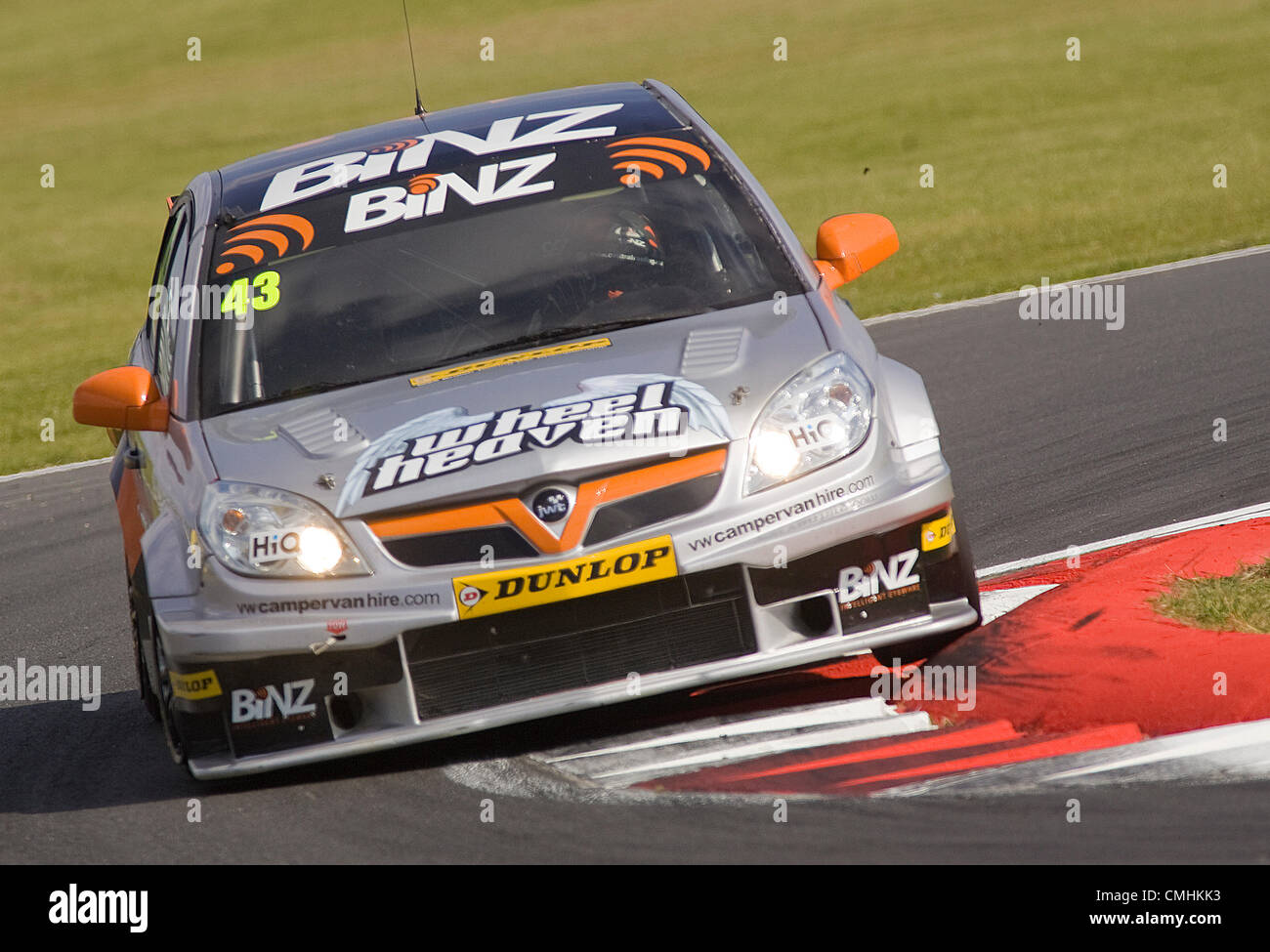 11.08.2012, Norfolk, England, Lea Wood driving the BINZ Racing Vauxhall ...
