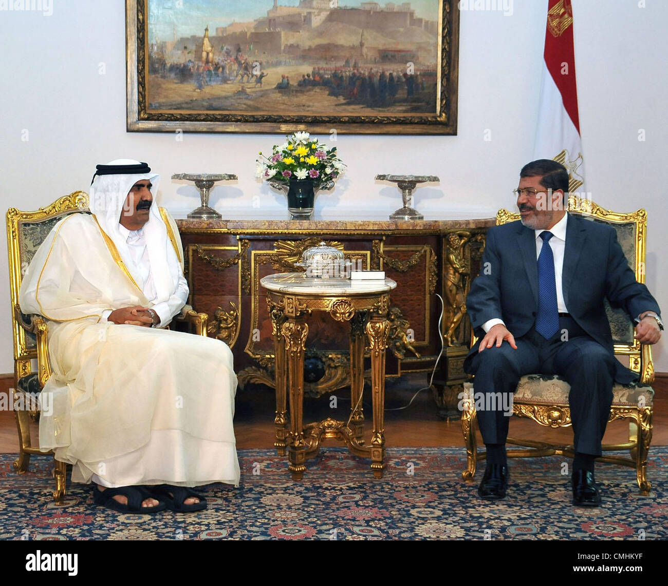 Aug. 10, 2012 - Cairo, Cairo, Egypt - Egypt's President Mohamed Mursi ...