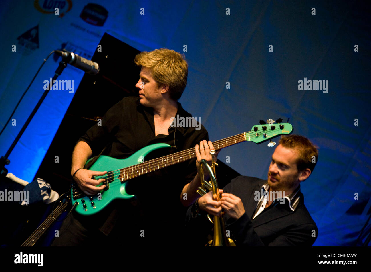 August 11, 2012 - Open-air jazz concert by Kyle Eastwood with his band ...