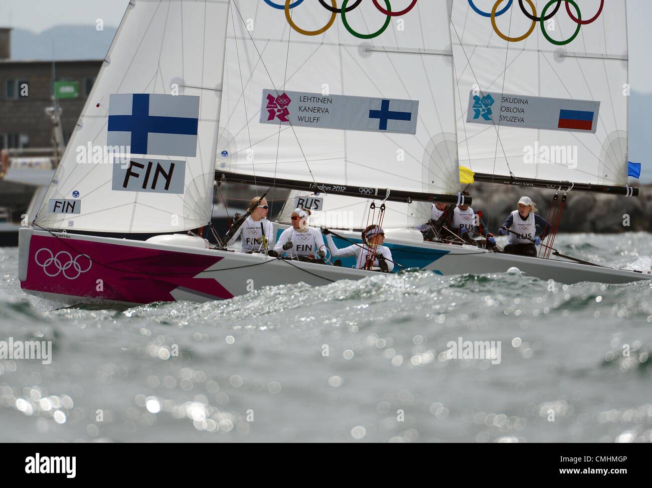London 2012 Olympics, Sailing at the Weymouth & Portland Venue, Dorset ...