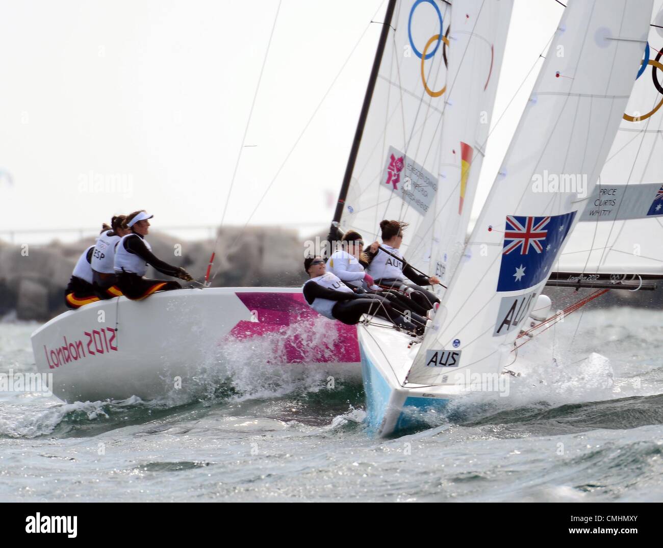 London 2012 Olympics, Sailing at the Weymouth & Portland Venue, Dorset ...
