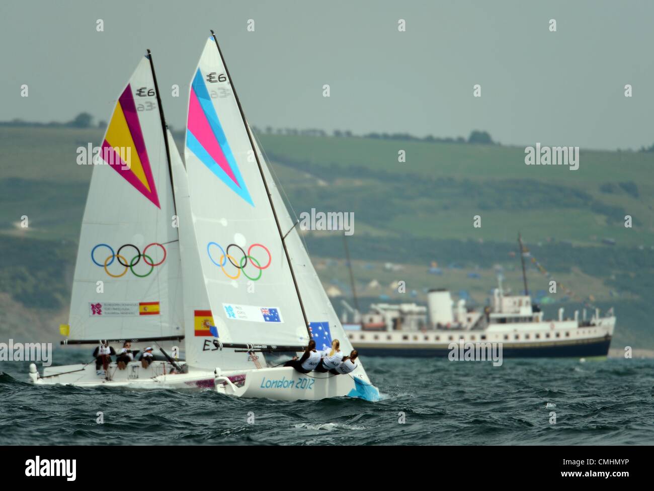 London 2012 Olympics, Sailing at the Weymouth & Portland Venue, Dorset ...