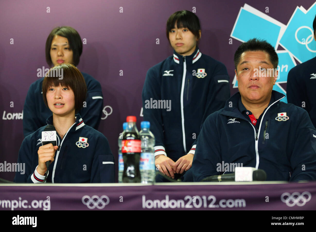 (L to R) Saori Kimura (JPN), Masayoshi Manabe (JPN), AUGUST 12, 2012 ...