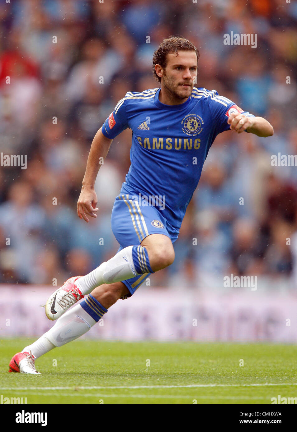 JUAN MATA CHELSEA FC VILLA PARK BIRMINGHAM ENGLAND 12 August 2012 Stock ...