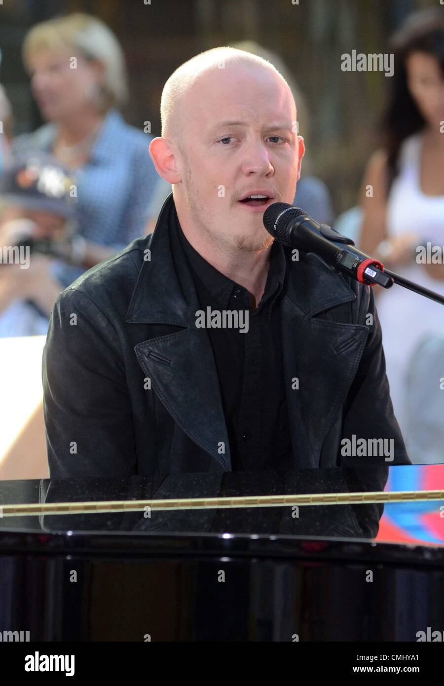 13th Aug 2012. Isaac Slade on stage for NBC Today Show Concert with The ...