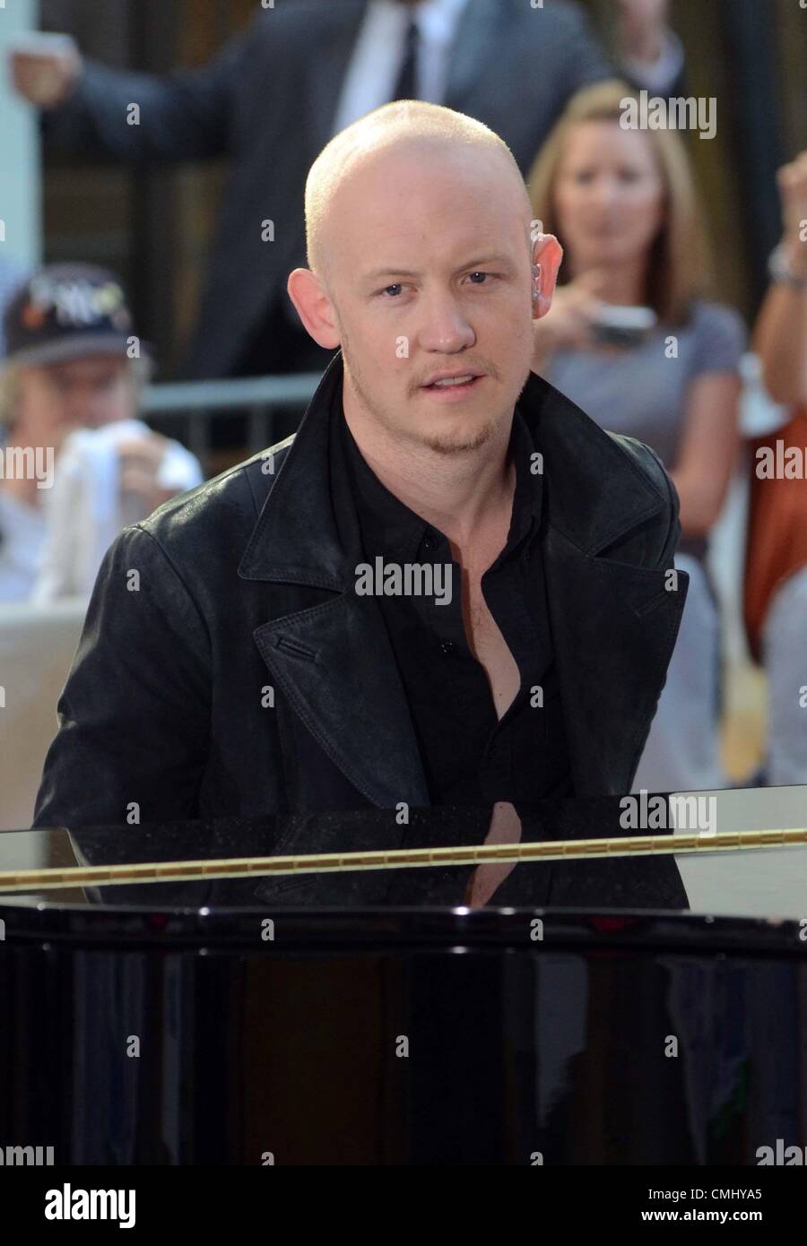 13th Aug 2012. Isaac Slade on stage for NBC Today Show Concert with The ...