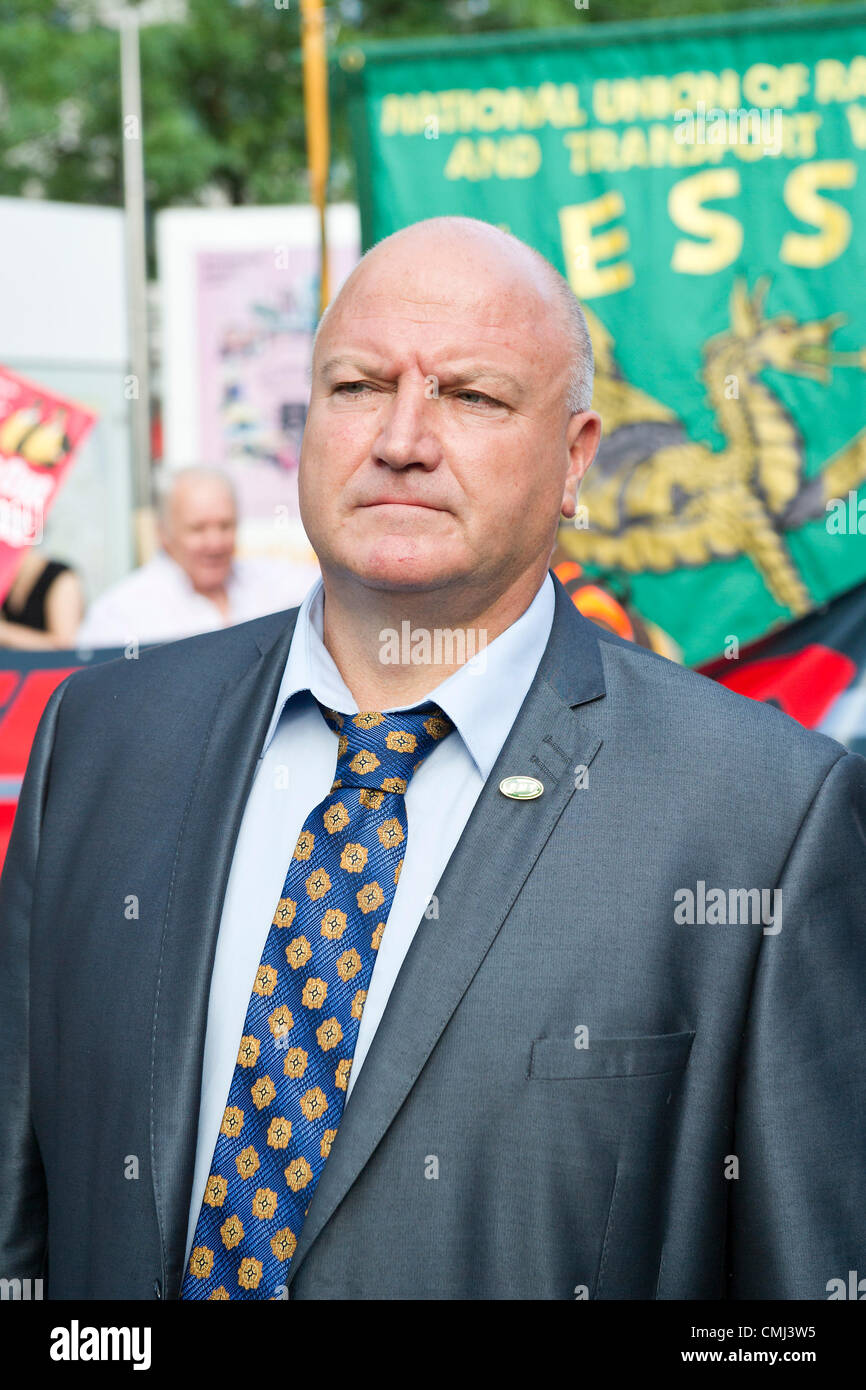Unions (incl RMT, led by Bob Crow, pictured, and Action for Rail) and ...