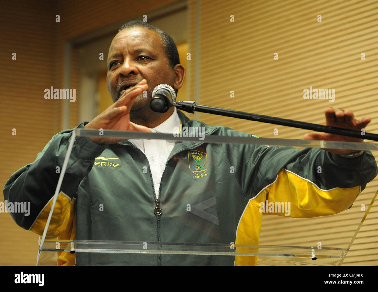 14th Aug 2012 Johannesburg, South Africa. Gideon Sam (President of ...