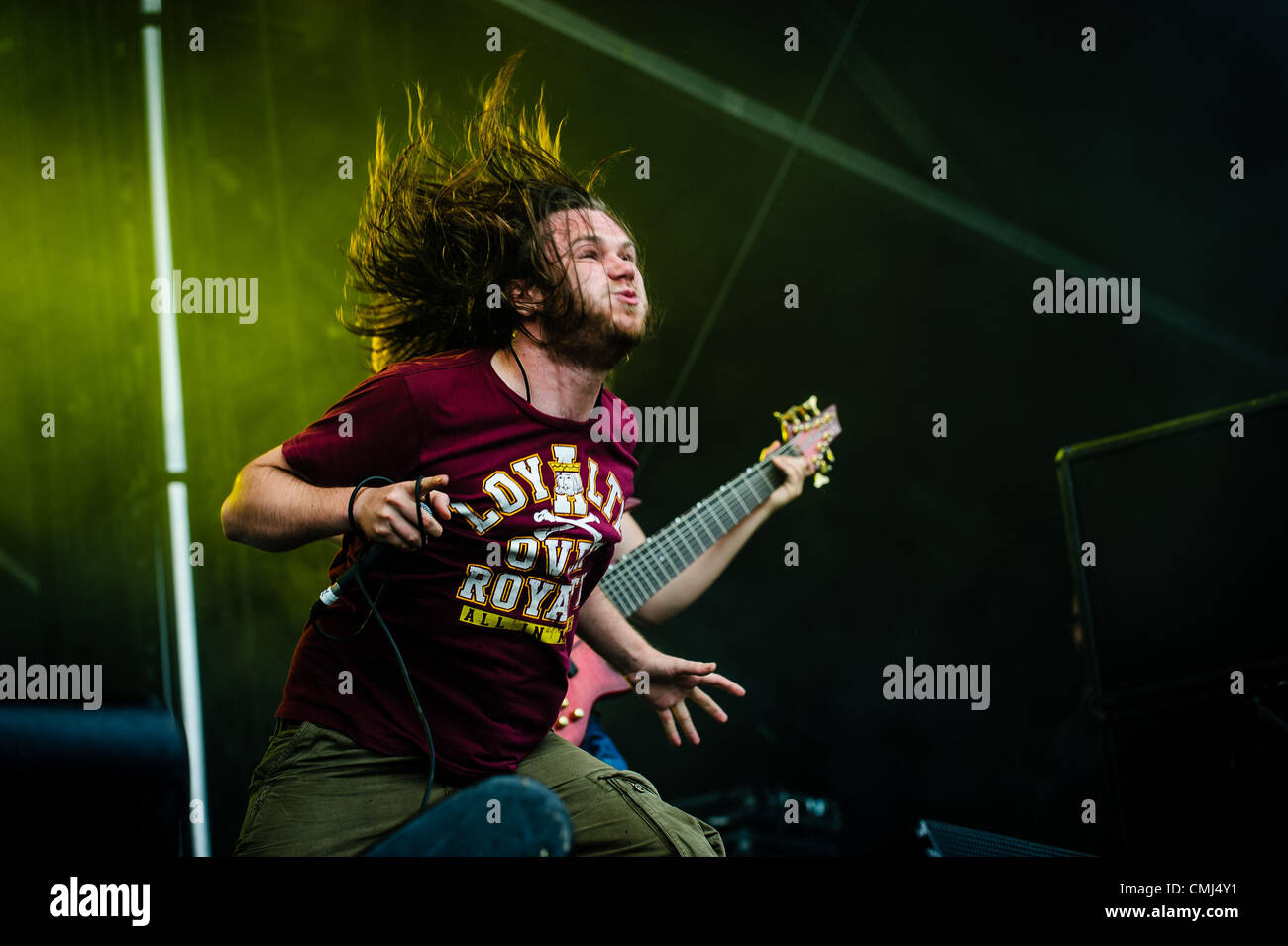 Aug. 12, 2012 - Toronto, Ontario, Canada - BRANDON BUTLER of Veil of ...