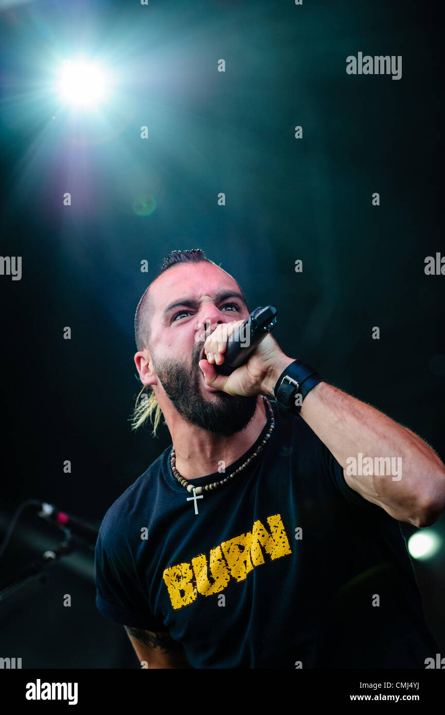 Aug. 12, 2012 - Toronto, Ontario, Canada - JESSE LEACH of Killswitch ...