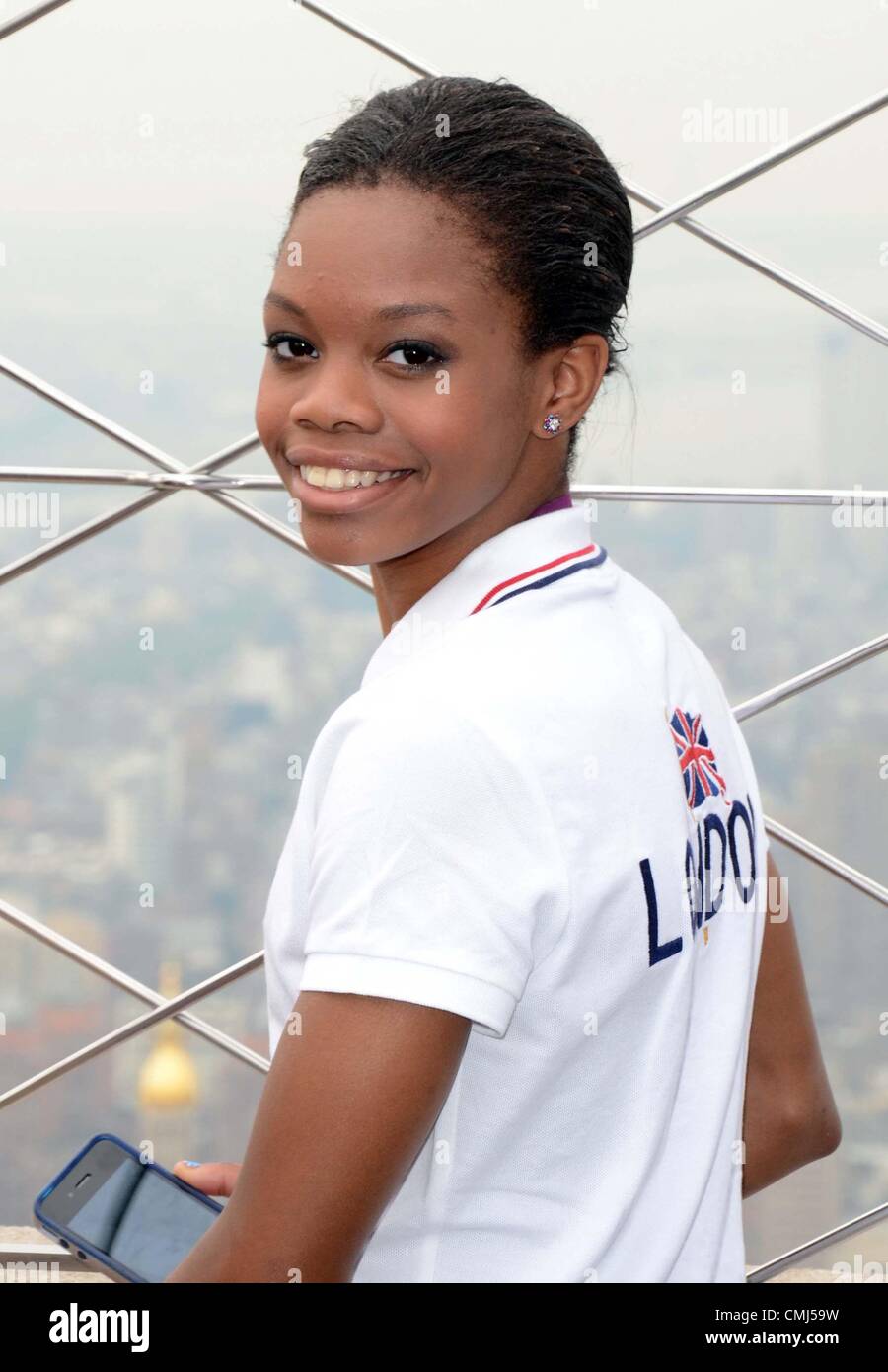 Gabby Douglas in attendance for FIERCE 5 Photo Call at Empire State ...