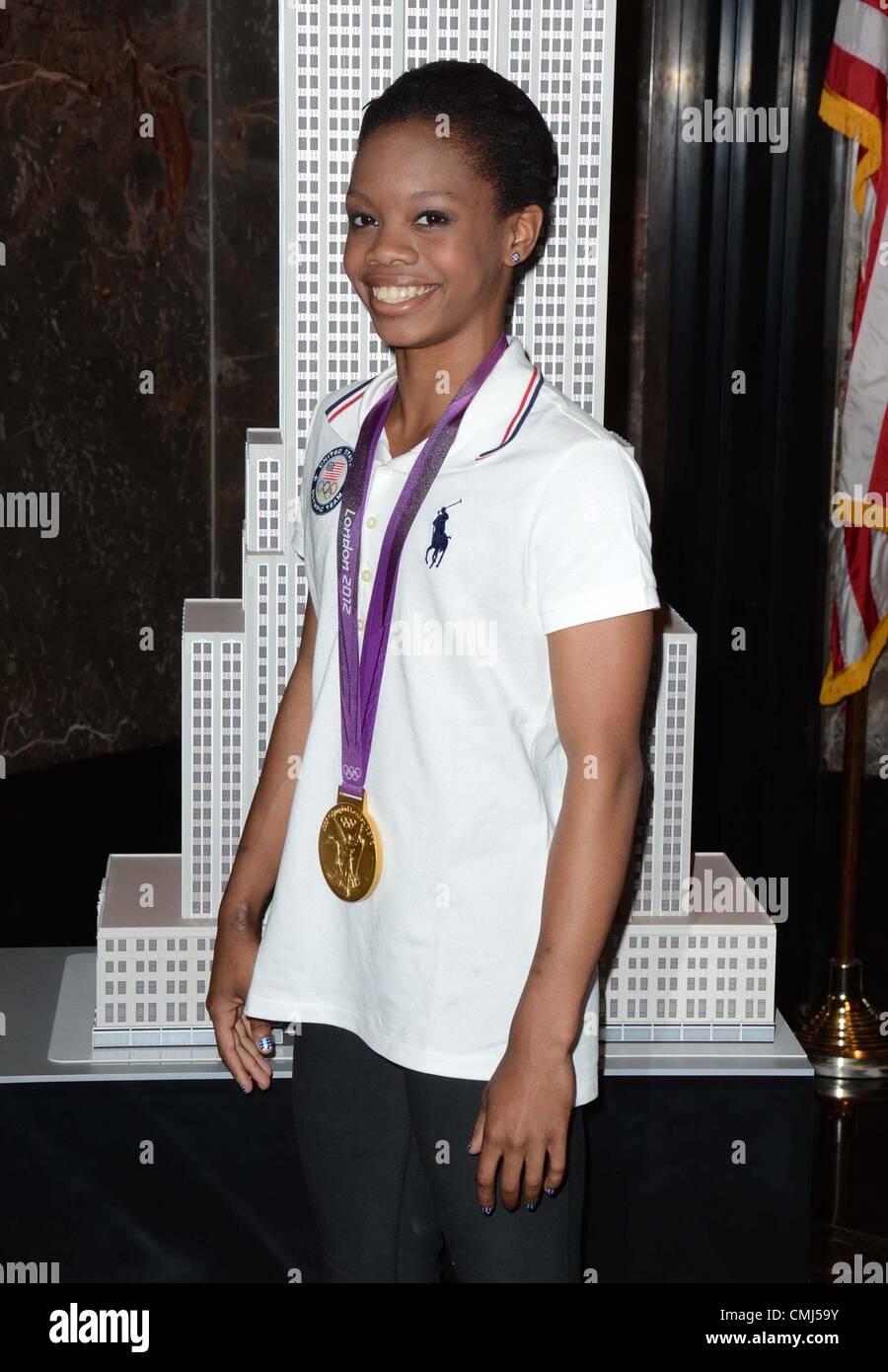 Gabby Douglas in attendance for FIERCE 5 Photo Call at Empire State ...