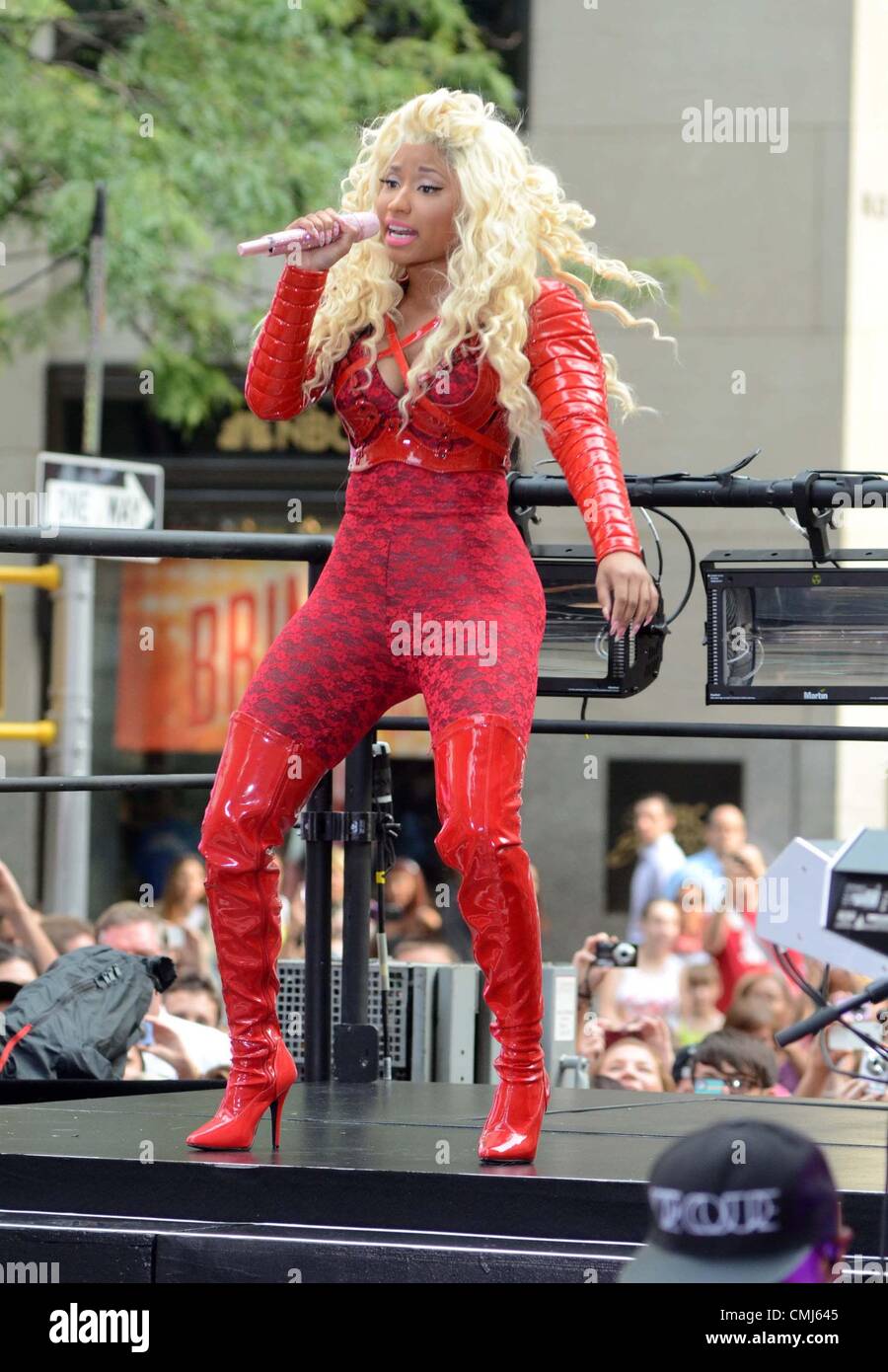 Nicki Minaj on stage for NBC Today Show Concert with Nicki Minaj ...