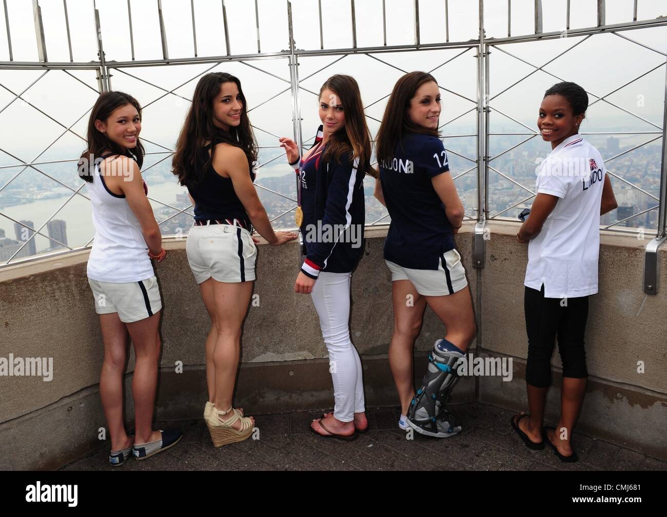 Aug. 14, 2012 - Manhattan, New York, U.S. - KYLA ROSS, ALY RAISMAN ...