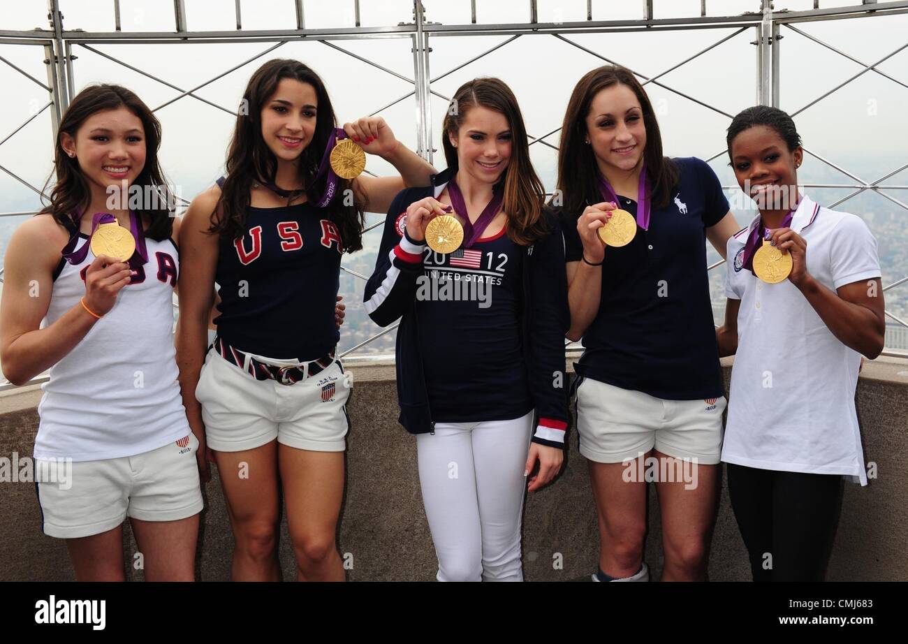 Aug. 14, 2012 - Manhattan, New York, U.S. - KYLA ROSS, ALY RAISMAN ...